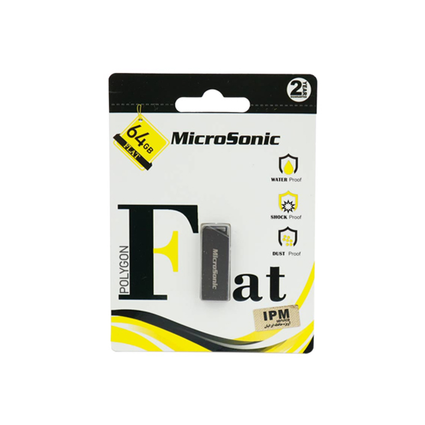 فلش MICROSONIC میکروسونیک مدل FLAT ظرفیت 64 گیگابایت