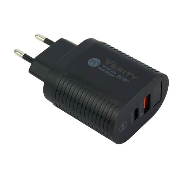 شارژر دیواری Verity وریتی مدل 2119 AP همراه کابل تایپ سی
