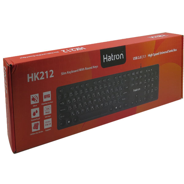 کیبورد سیم دار HATRON هترون مدل HK212