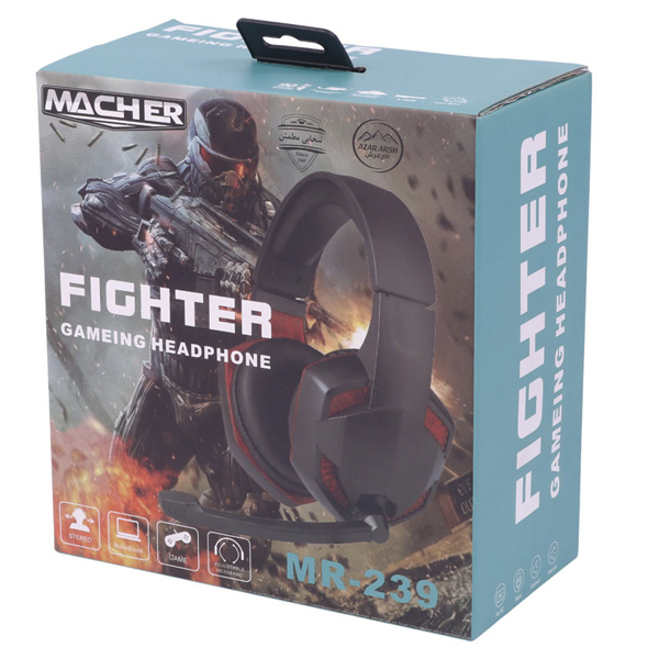 هدست سیم دار گیمینگ مچر MACHER مدل MR-239