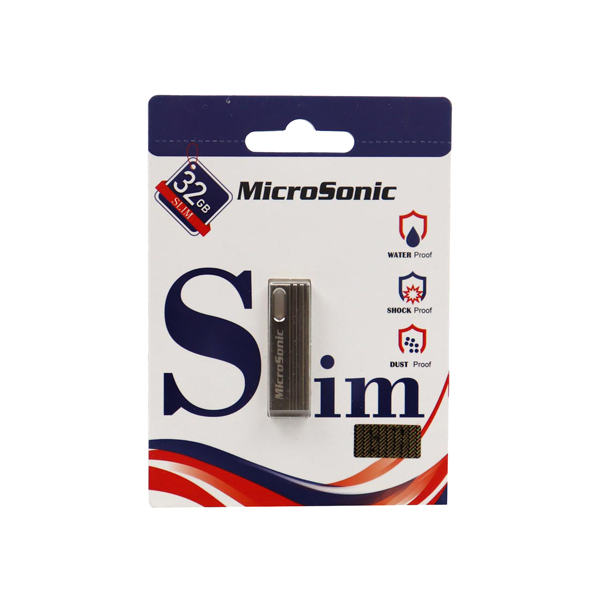 فلش MICROSONIC میکروسونیک مدل SLIM ظرفیت 32 گیگابایت