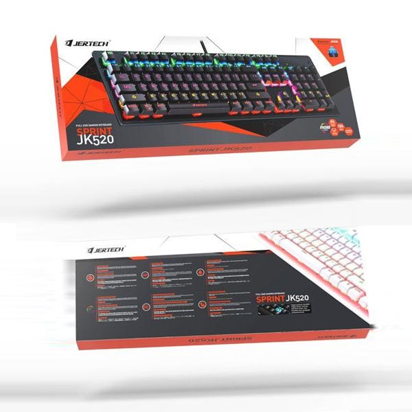 کیبورد سیم دار گیمینگ JERTECH جرتک مدل Sprint JK520