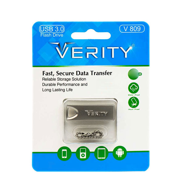 فلش وریتی VERITY مدل V-809 USB 3.0 ظرفیت 32 گیگابایت