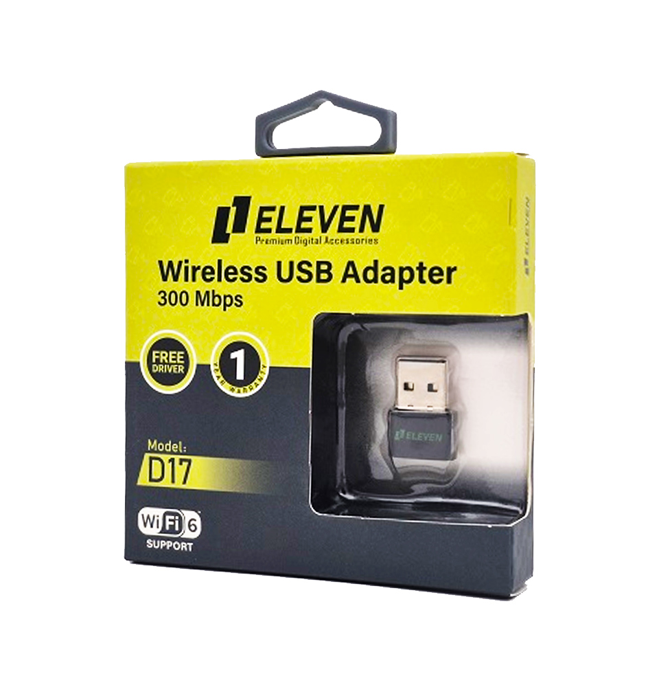 دانگل شبکه USB بی سیم آنتن کوتاه ELEVEN ایلون مدل D15