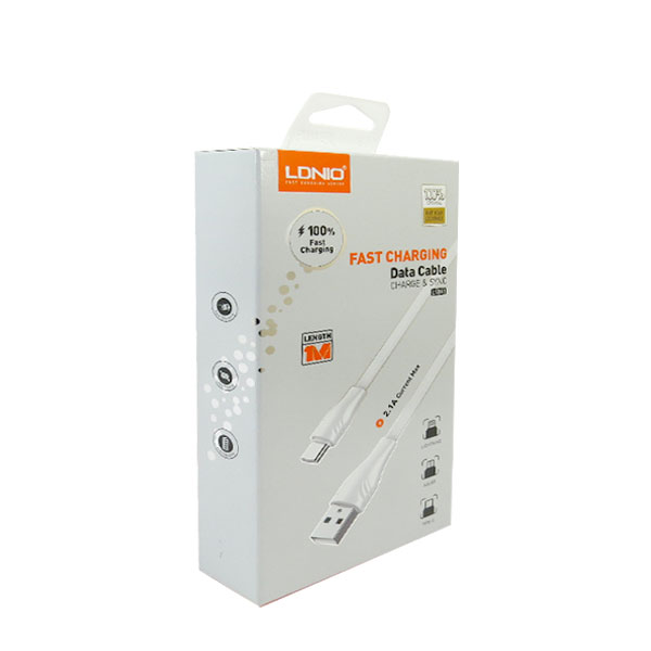 خرید و قیمت کابل شارژر اندروید MICRO-USB الدینیو LDNIO مدل LS551 متراژ ...