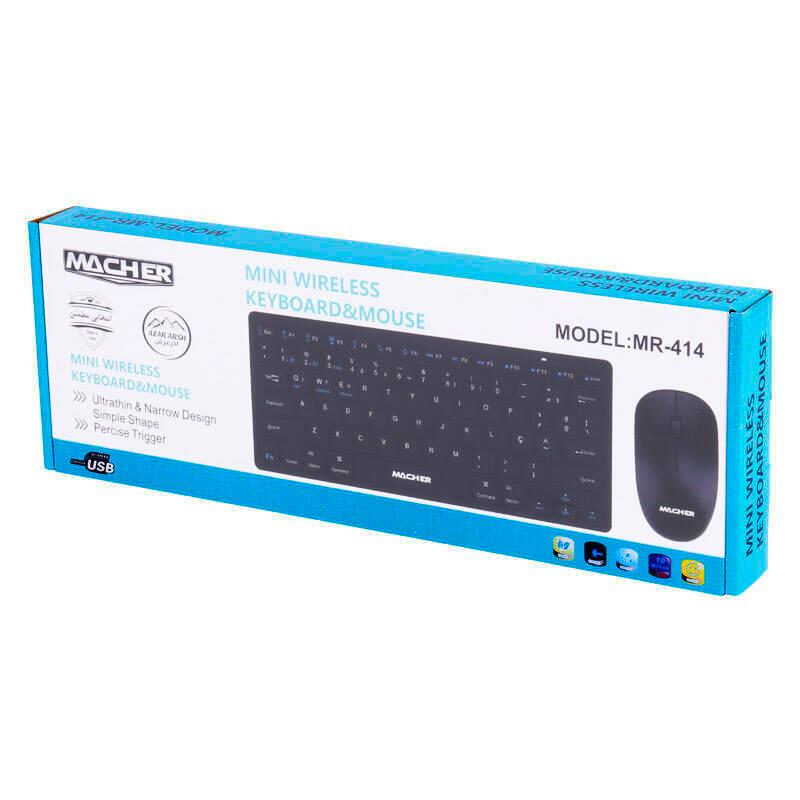 کیبورد و ماوس بی سیم MACHER مچر مدل MR-414