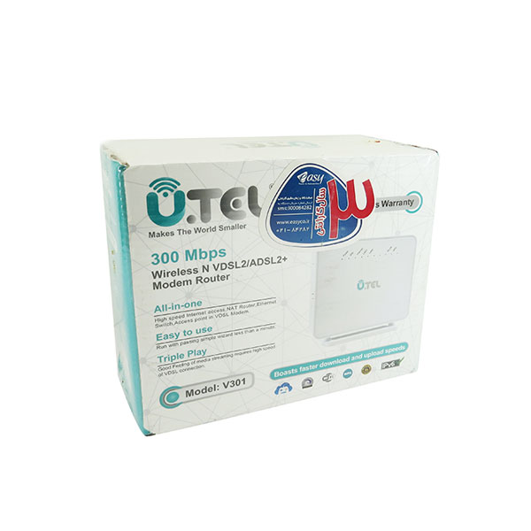 مودم روتر یوتل VDSL/ADSL Plus بی سیم مدل V301