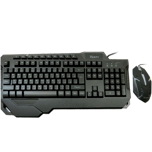 کیبورد و ماوس سیم دار گیمینگ Verity وریتی مدل V-KB6121GCW