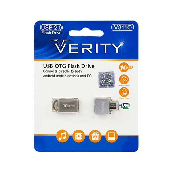 فلش وریتی VERITY مدل V811O ظرفیت 16 گیگابایت به همراه تبدیل OTG