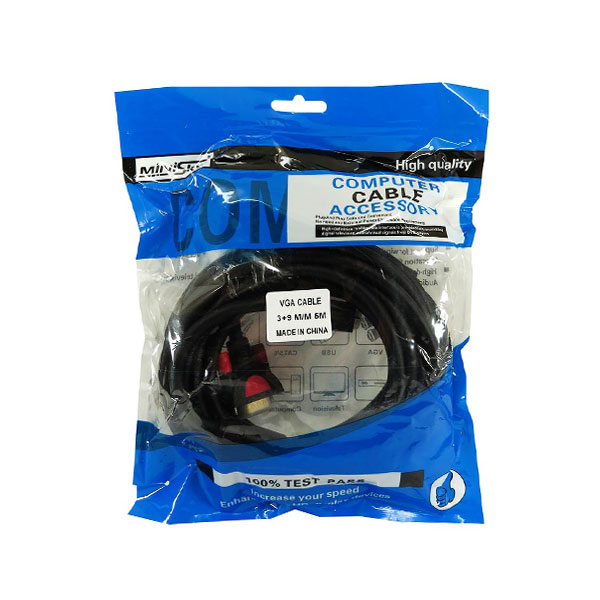 کابل تصویر VGA مینی اسکای MINISKY مدل 9 + 3 متراژ 5 متر