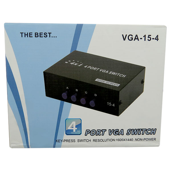 سوییچ VGA چهار پورت مدل VGA-15-4